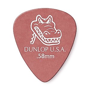 Dunlop 417P.58 Gator Grip, Red, .58mm, 12/Player's Pack, .58mm | Red, 12 Pack