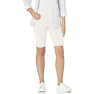 Gloria Vanderbilt Women's Amanda Pull On Bermuda Short, Vintage White