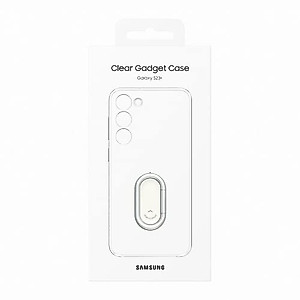 SAMSUNG Clear Gadget EF-XS916 Clear Smartphone Case for Galaxy S23+ - Clear Gadget - Scratch-Resistant - Finger Holder - Ring Holder