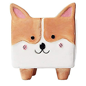 1pc outdoor planter dog flower planter containers porcelain flower planter ceramic cactus plant pots cartoon pots mini vases for flowers Ceramic Pot for Succulent pet decorations