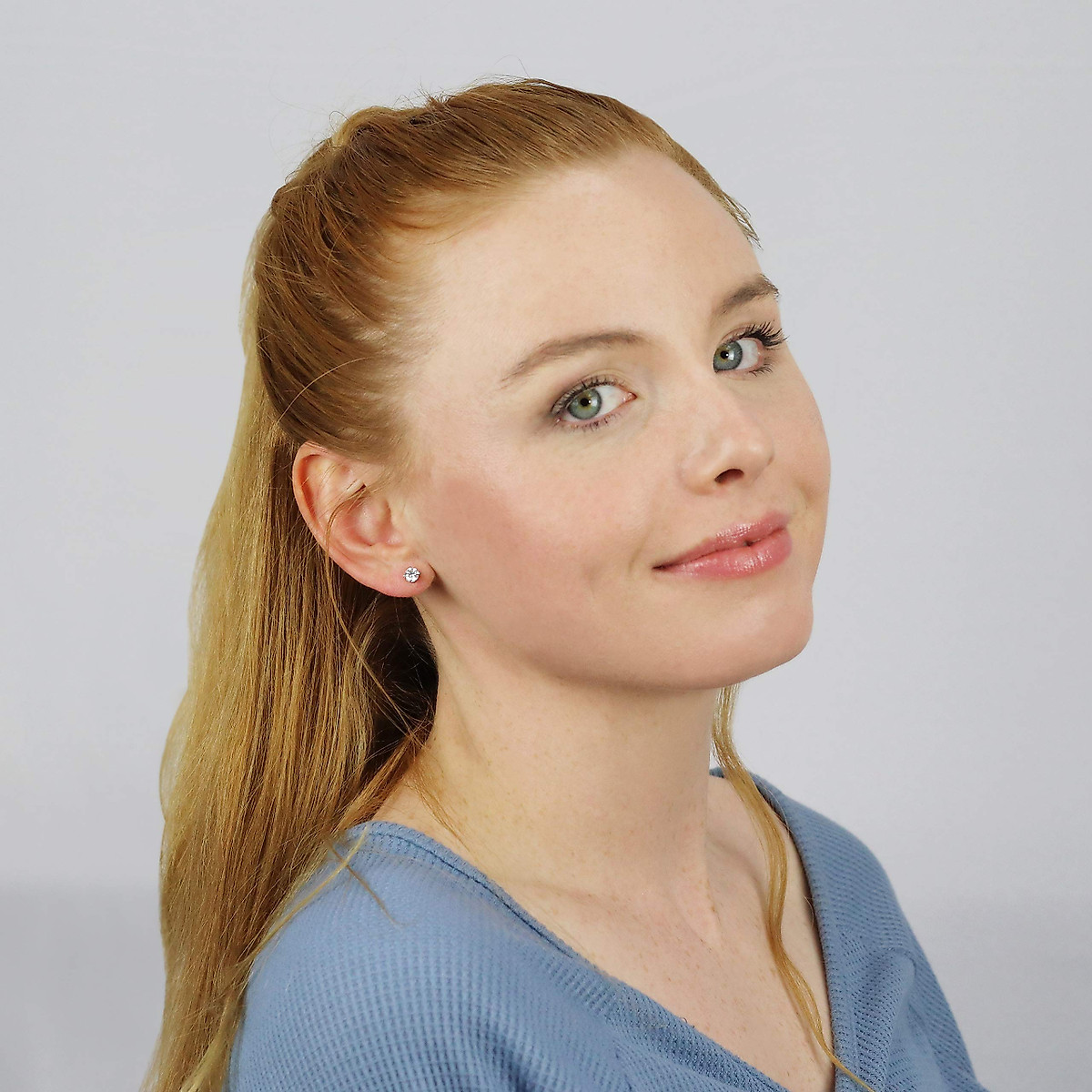 Diamond Wish IGI Certified 1 Carat Lab Grown Diamond Earrings for Women in 14k White Gold (E-F, VS1-VS2, 1.00 cttw) 4-Prong Setting Screw Back Studs