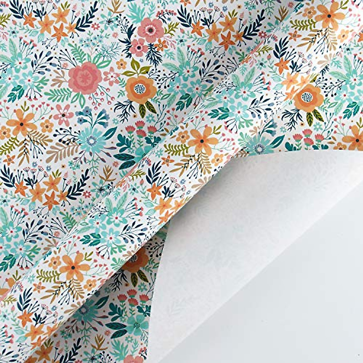 WRAPAHOLIC Wrapping Paper Roll - Beautiful Floral Design for Birthday, Mother's Day, Wedding, Baby Shower Wrap - 30 inch x 33 feet
