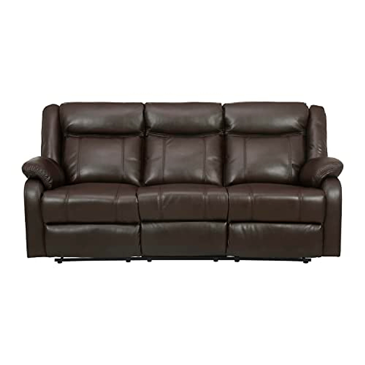 Lexicon Tuers Manual Double Reclining Sofa, Brown