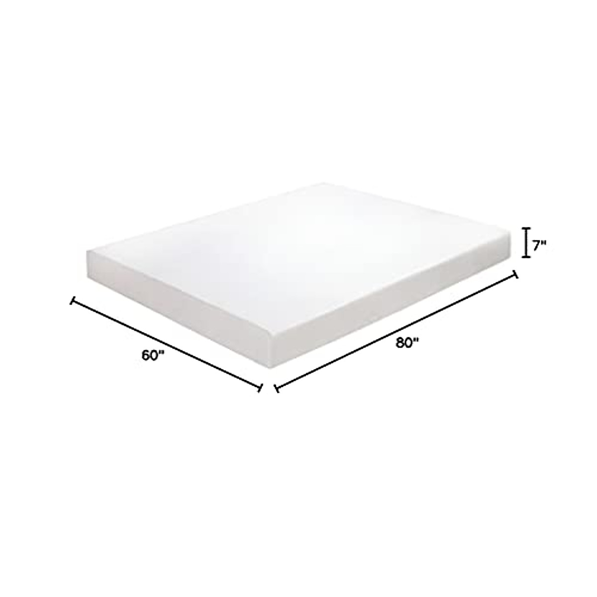 Olee Sleep 7 Inch I-Gel Deluxe Comfort Memory Foam Mattress,Queen,Beige,White, CertiPUR-US, Multi-layered foam, Supporting Body Weight,Comfort and Relieve pressure
