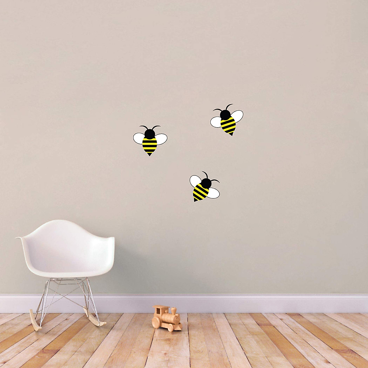 Bumble Bees Wall Decals, Sticker Decal for Nursery, Kids Room, Bedroom - Bumble Bees Printed Wall Decal Set | Small | Pick Your Sticker Size