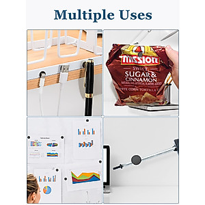 SMARTAKE 45 Pcs Refrigerator Magnets, Small Round Fridge Magnets, Multi-Use Premium Epoxy Coating Office Magnets for Fridge, Whiteboard, Dry Erase Board in Home, Kitchen, Office and School (Black)