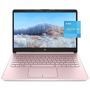 HP Newest Stream 14" HD Laptop, Intel Celeron 2-Core Processor, 8GB DDR4 RAM, 64GB eMMC, 1 Year Office 365, WiFi, Bluetooth, HDMI, RJ-45, Webcam, USB Type-A&C, w/GM Accessoy