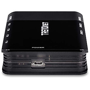 TRENDnet 4-Port USB 3.1 Sharing Switch, TK-U404, 4 x USB 3.1 for Computers, 4 x USB 3.1 for Devices, Flash Drive Sharing, Scanners, Printers, Mouse, Keyboard, Windows & Mac Compatible