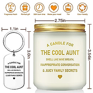 Volufia Aunt Gifts from Niece, Nephew - Birthday Gifts for Aunt - Best Aunt Ever Gifts, Aunt Mothers Day Gifts, Promoted to Aunt Present - Funny Aunt Lavender Candle Gifts