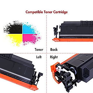 069H 069 Toner Cartridge 4-Pack Compatible Replacement for Canon 069H Toner Cartridge for Canon imageCLASS MF753Cdw MF751Cdw LBP674Cdw Series Printer Ink
