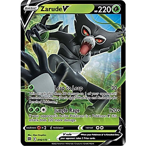 Zarude V 016/172 Brilliant Stars - Ultra Rare Pokemon Card - Holo Foil
