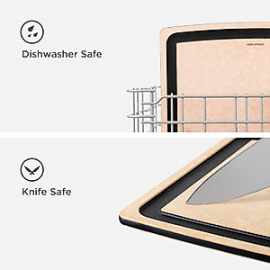 Epicurean Gourmet Series Cutting Board with Juice Groove, 17.5-Inch by 13-Inch, Natural/Slate