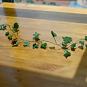 Mandy's 12pcs Fake Vines Artificial Ivy Leaves, Silk Ivy Garland Hanging Plants for Home Kitchen Wedding Wall Decor