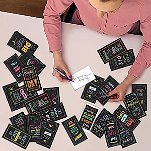 Uplifting Motivational Inspirational Cards - 50 Cards for Appreciation Gratitude and Encouragement - Business Card Size