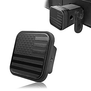 Trailer Hook Dust-Proof Plug, 3.1In * 3.1In * 1.9In, Square Mouth Protection Cover Traction Cover Suitable for Most Cars and Trailers, Car Accessories(Black)