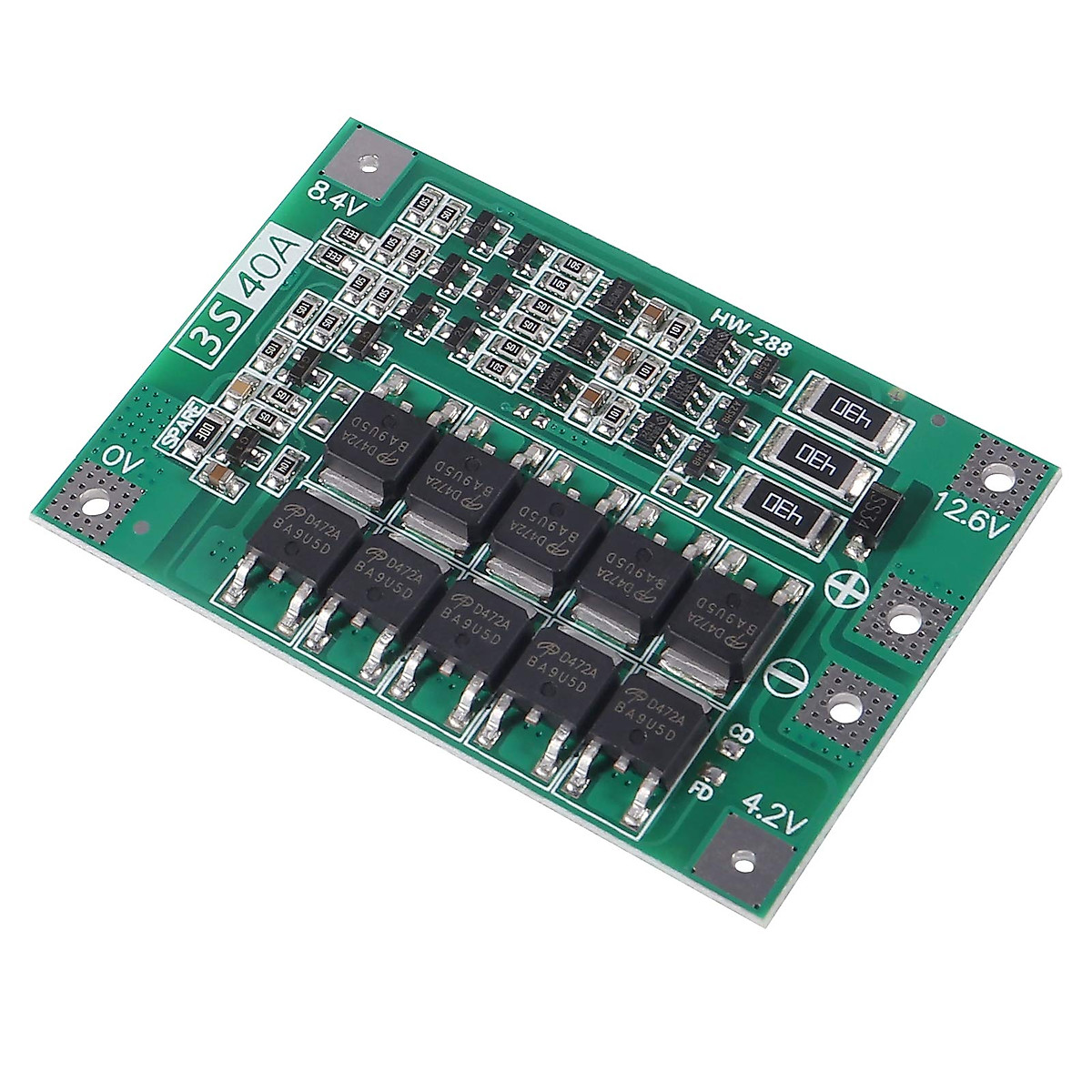 3 PCS 3S 11.1V 12V 12.6V 40A 18650 Charger PCB BMS Protection Board Li-ion Lithium Battery Charger Lipo Cell Module for Drill Motor with Balance