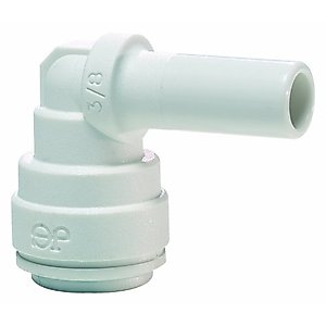John Guest Speedfit PP220808W 1/4OD Stem - 1/4OD Plug-In Elbow, 10-Pack