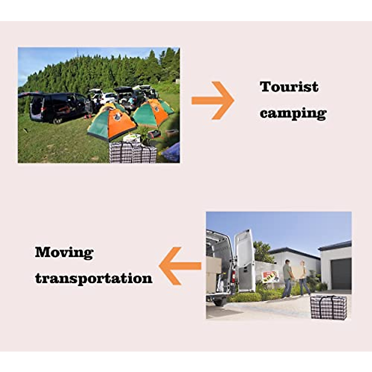 SONMA Large Storage Water Proof Organizer Bag (3 packs) With One Straight Line, Use for Home, Student Dormitory, Car Trunk, Camping.