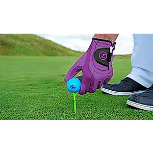 Zero Friction Men's Cabretta Elite Golf Gloves, Universal-Fit One Size, Purple