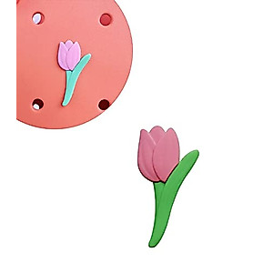 Sexyppl Tulip Charms for Bogg-Bags Cartoon Tulip Decorative Charms for Totes Flower Charm Accessories for Beach Totes-1Pack (Crimson)