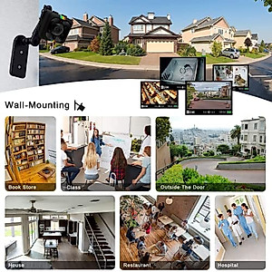 Phouqtem Mini Hidden Camera Wireless spy Camera Portable Nanny Camera HD 1080P Camera with Night Vision and Motion Detection for Home Outdoor Office Features Small Camera