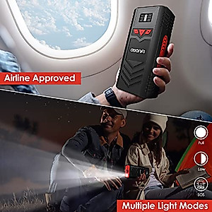 AWANFI Portable Laptop Charger with AC Outlet, 97Wh/100W Laptop Power Bank 27000mAh External Travel Battery Pack with LED Flashlight for Tablet,MacBook Pro, Notebooks, Smartphone