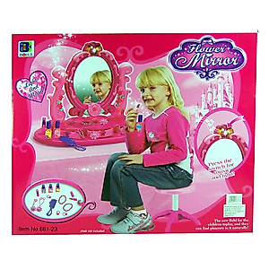 661-23 Toycity Light & Music Mirror Vanity Girls Toy Play Set