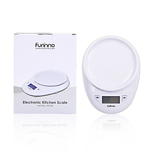 Furinno DaPur Precision Kitchen Scale, White