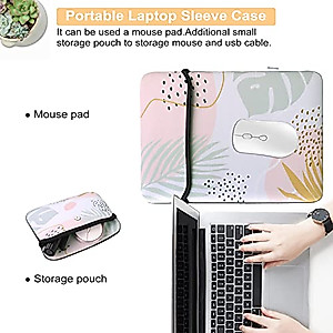 iCasso Laptop Sleeve for MacBook Air/Pro 13 inch,Waterproof Shock Resistant Notebook Protective Bag Carrying Case,Neoprene Bag with Small Case-Molandi
