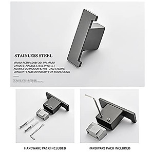 EYHLKM Gray Towel Hook Coat Hat Door Hook Hanger Wall Hook Retro Home Deco Robe Hooks Stainless Steel Bathroom Accessories