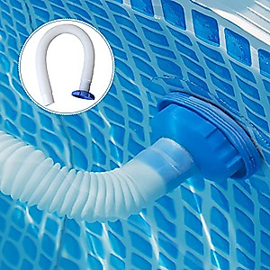 4 Pieces Above Ground Pool Skimmer Hose and Adapter B Replacement Part Surface Skimmer Replacement Hose Small Strainer Replacement Hose B Adapter Pool Drain Adapter for Surface Swimming Pool Skimmer