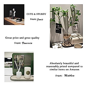 Tynulox Wood Coasters for Drinks | Warm Brown Oblong  Multipurpose Plate | Wooden Shallow Storage Tray