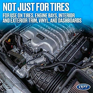 Optimum Opti-Bond Tire Gel – 32 oz., Long Lasting Tire Dressing; Water Based Tire Gel Spray; Vinyl, Plastic, Tire and Trim Dressing; Great for Tire Shine, Vinyl Trim Care, and Dashboard Protection