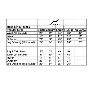 NORTY Men's Swimsuit Trunks - Swim Shorts for Beach, Boat, and Watersports - Drawstring Waist and Cargo Pockets - Navy, Large