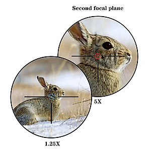 Visionking Rifle Scope 1.25-5x26 Riflescope IR Hunting 30 mm Three-pin with a Honeycomb