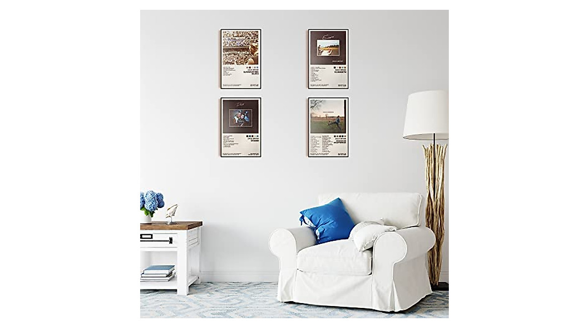 ManRule Zack Bryan Posters Set of 6 Canvas Wall Art for Teens and Fans