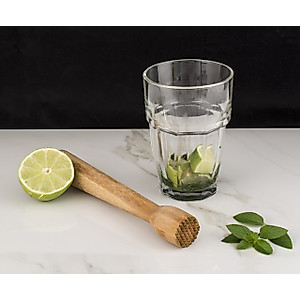 HIC Kitchen Mojito Muddler, Natural Bamboo