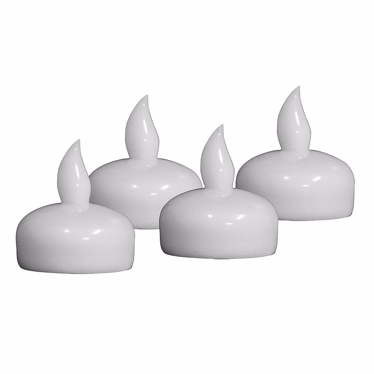 MODGY LED Floating Tealight Candles Flameless Battery Operated Flickering Light Candle, Water-Activated, White, Set of 4