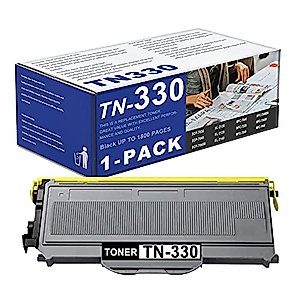 1 Pack TN-330 TN330 Black Toner Cartridge Replacement for Brother DCP-7030 7040 7045N HL-2120 2125 2140 2150 2150N 2170 2170W MFC-7040 7320 7340 7345DN 7345N 7440 7440N 7840 7840W Printer.