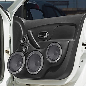 X AUTOHAUX 2pcs 5 Inch Titanium Tone Audio Speaker Cover Mesh Subwoofer Grill Horn Glossy Guard Protector