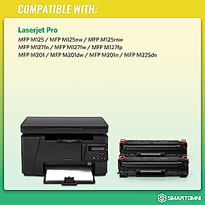 S SMARTOMNI Compatible 83A CF283A Toner Cartridge Replacement for HP 83A CF283A use for HP Laserjet pro MFP M127fw M127fn M125nw M201dw M201n M225dn M225dw M125a Printer 1500 Pages Black 2 Packs