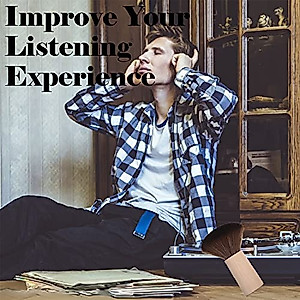 Turntable Vinyl Records Cleaner, Anti-Static Dust Cleaning Record Brush for Vinyl Albums LP CD Cartridge(1 Pcs)