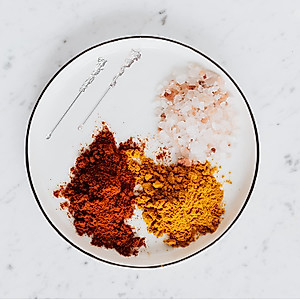 JKJF 6 Pcs Mini Snuff Spoon Tiny Powder Spoon Scoops Mini Retro Spoon Shovel Mini Spoon Keychain Pendant Charms Necklace Loop for Spices Sand Salts - Dragon Phoenix