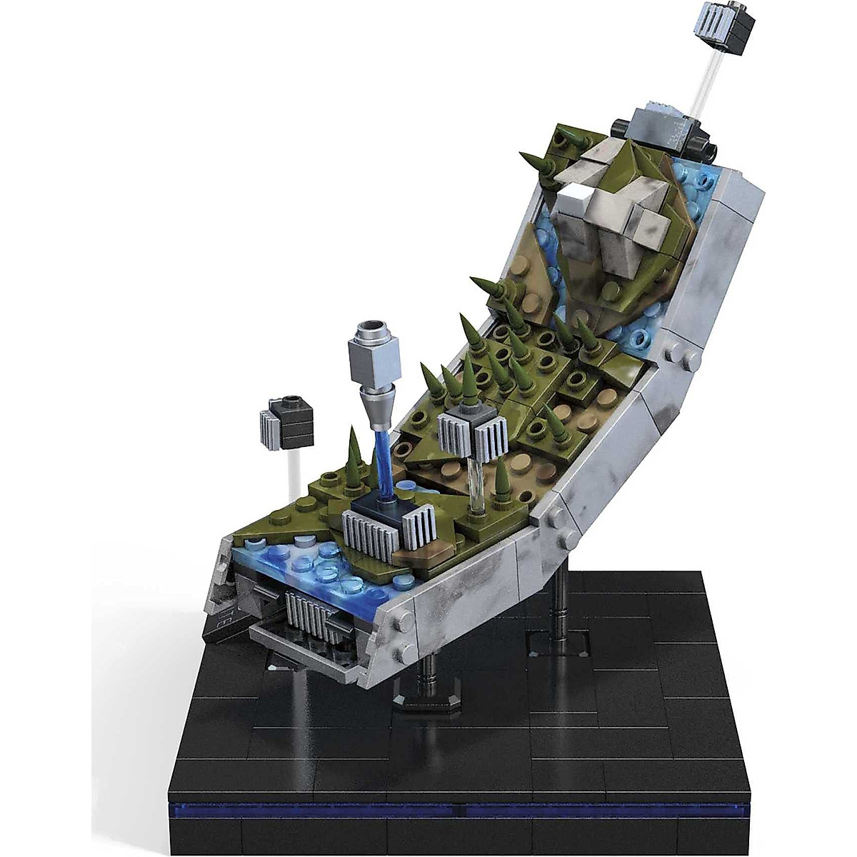 MEGA Halo Infinite Toy Building Set, Forerunner Ring Installation with 301 Pieces and Accessories, 5 Inches Tall, for Collectors