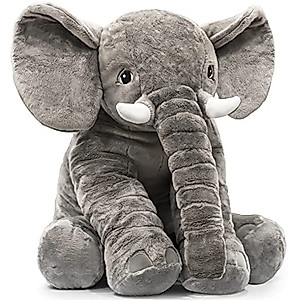 Homily Stuffed Elephant Plush Animal Toy 24 INCH