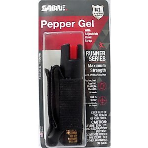 Sabre Maximum Strength Red Pepper Gel with UV Marking Dye and Adjustable Strap Runner Series