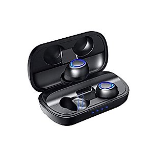 TBIIEXFL Headset Touch Function with Charging Box Stereo Headphones in-Ear Built-in Microphone Headphones Sports Subwoofer