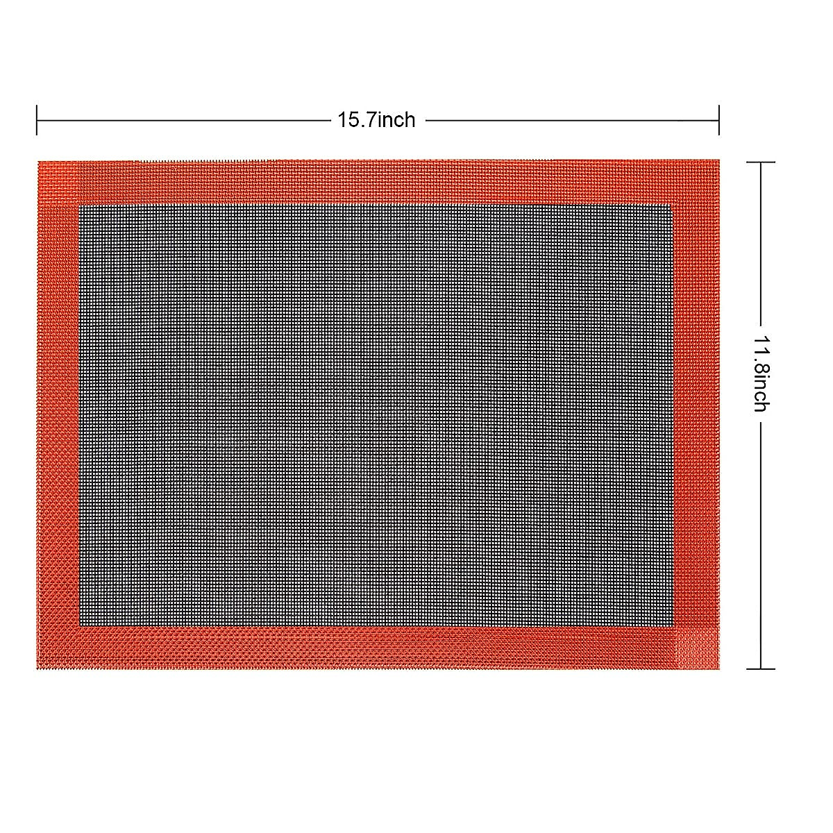 Professional Silicone Bread Baking Mat Non Stick Oven Liner Perforated Steaming Mesh For Half Sheet Size(11-4/5" x 15-3/4")