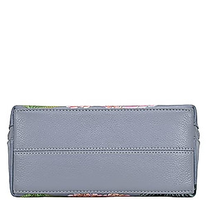 Anuschka Women’s Hand Painted Genuine Leather Large Cosmetic Pouch - Desert Garden