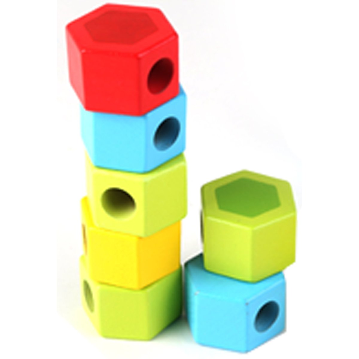 Hape Wooden Counting Stacker Block Set| Number Puzzles Counting Stacking Game for Toddlers 1Y+